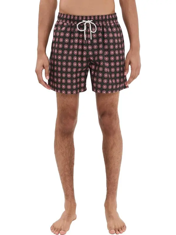 Oas Coffee Lumo Print Swim Shorts - Multi
