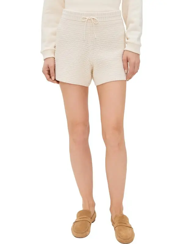 LA LIGNE Crochet Jane Shorts - Cream