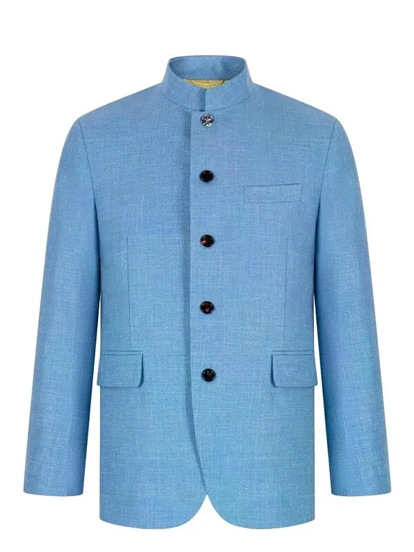 Shanghai Tang Five-button Jacket - Blue