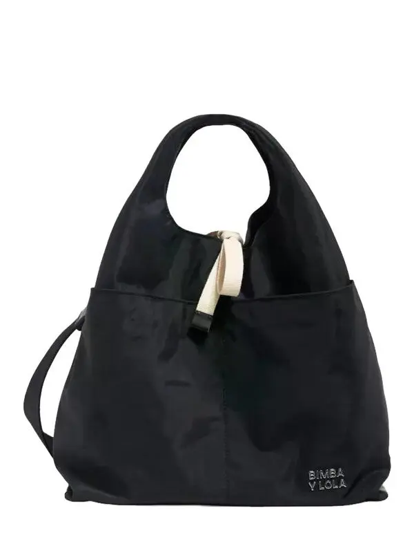 Bimba Y Lola Small Nylon Tote Bag - Black