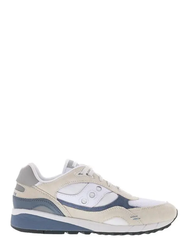 Saucony Shadow 6000 Lace Up Sneakers - White