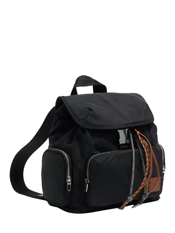 Bimba Y Lola Medium Logo-patch Backpack - Black
