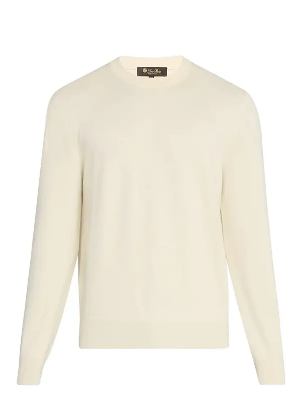Loro Piana Empire Wish Wool Crewneck Sweater - Nougat
