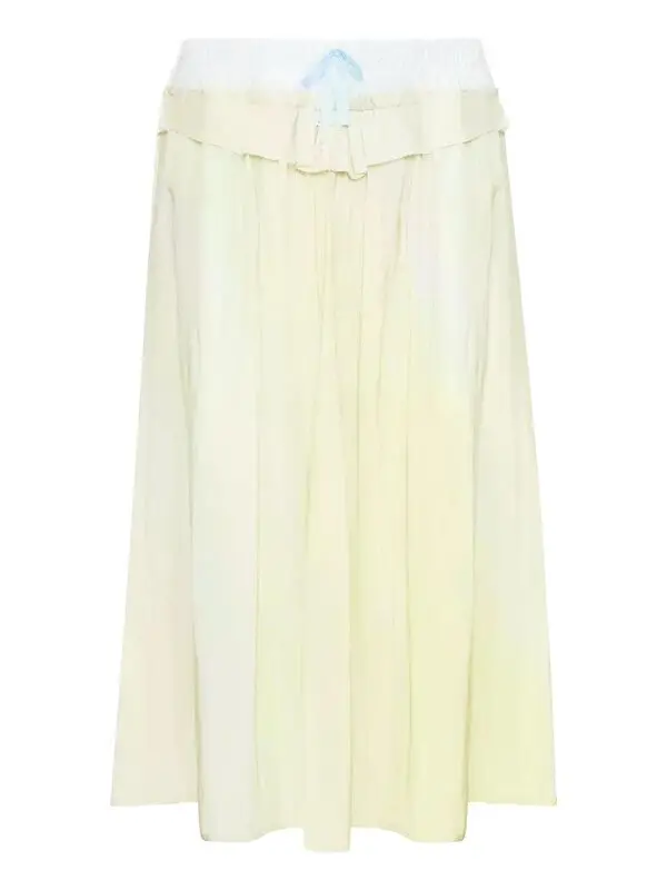 MAISON MARGIELA Poplin Midi Skirt - Yellow