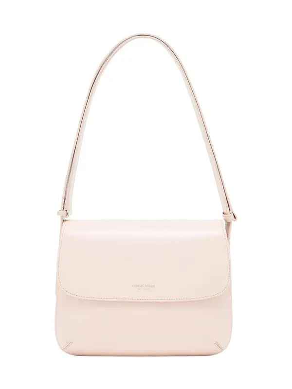 Giorgio Armani Medium La Prima Bag In Palmellato Leather - Pink