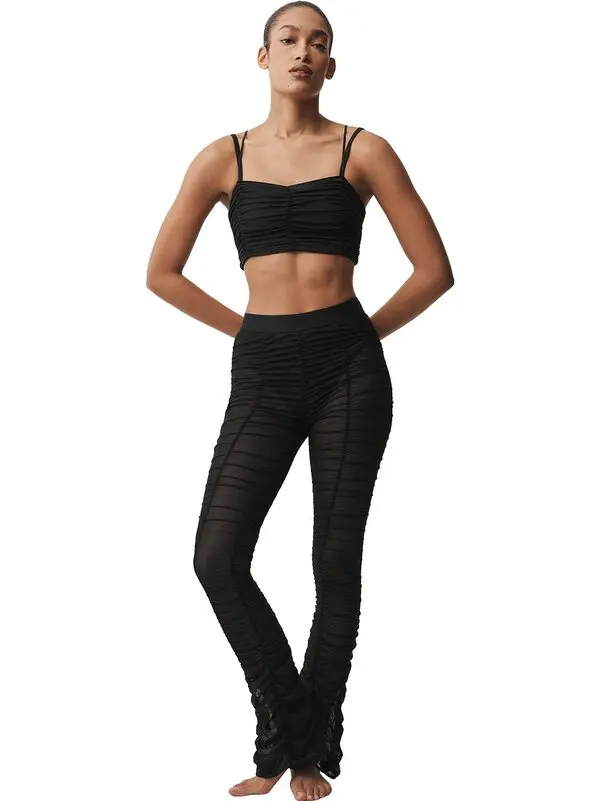 Alo Yoga Airlift Mesh High-waist Cherish Legging - Black
