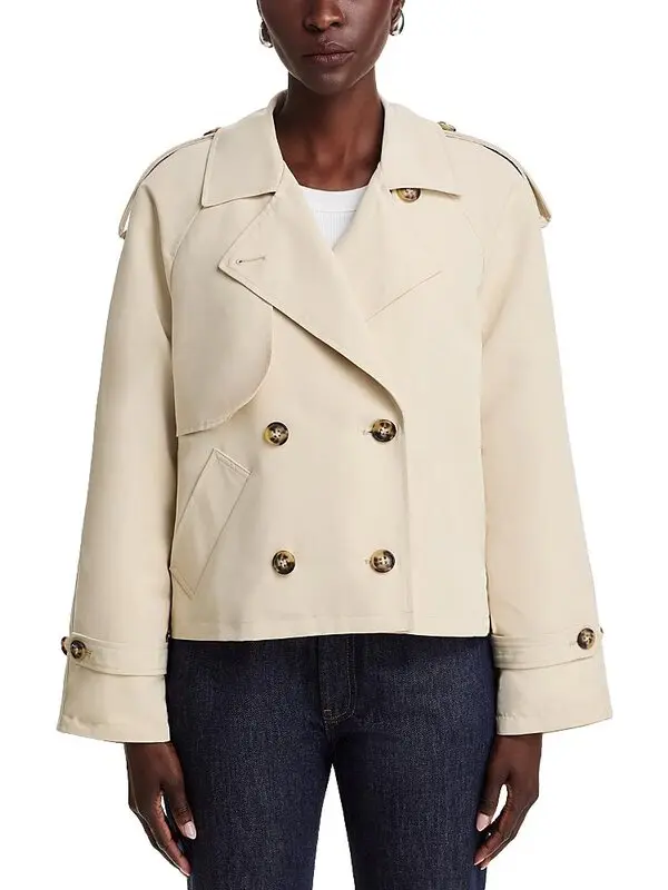 Vero Moda Chloe Short Trench Jacket - Oatmeal