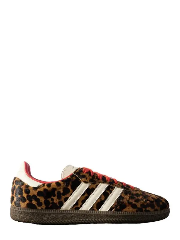 Adidas Originals By Alexander Wang Samba Og Leopard-print Pony Hair Sneakers - Animal Print