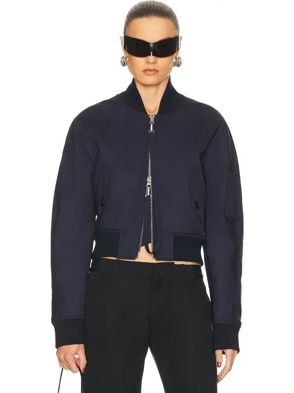COURREGES Scuba Bomber Jacket - Navy