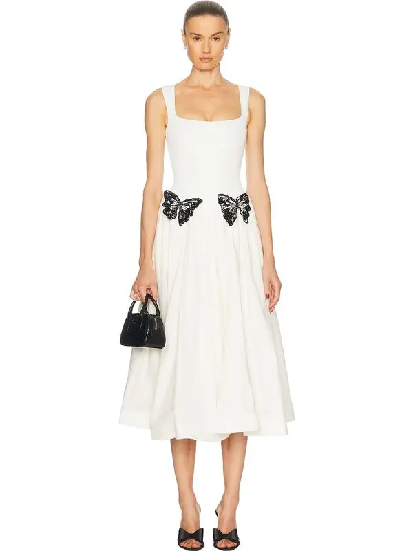 PatBO Merian Knit Midi Dress - Off White