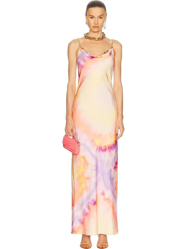 Rabanne Slip Dress - Tie Dye Orange