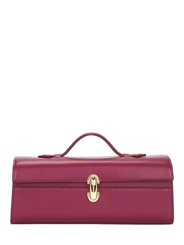Savette The Slim Symmetry Pochette Bag - Plum