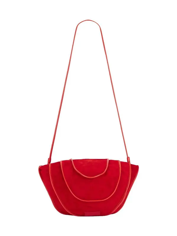 Staud Wells Shoulder Bag - Red Rose