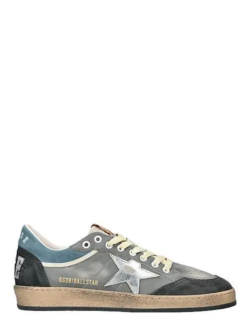 Golden Goose Ballstar Double Leather Low-top Trainers - Grey/other