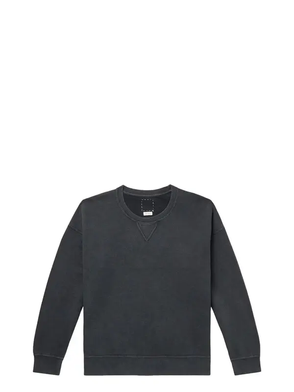 Visvim Jumbo Sb Garment-dyed Sweatshirt - Black