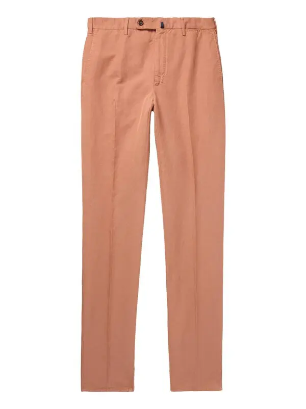 Incotex Venezia 1951 Slim-fit Chinolino Trousers - Orange
