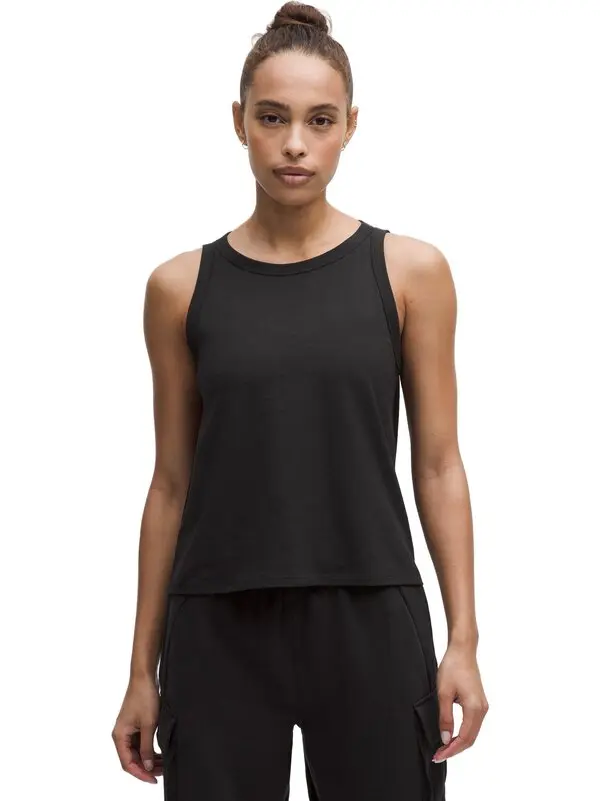 Lululemon Cotton-blend Open-back Tank Top - Black