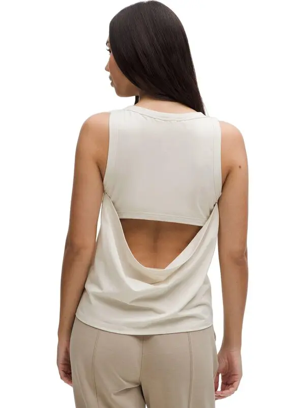 Lululemon Cotton-blend Open-back Tank Top - Bone