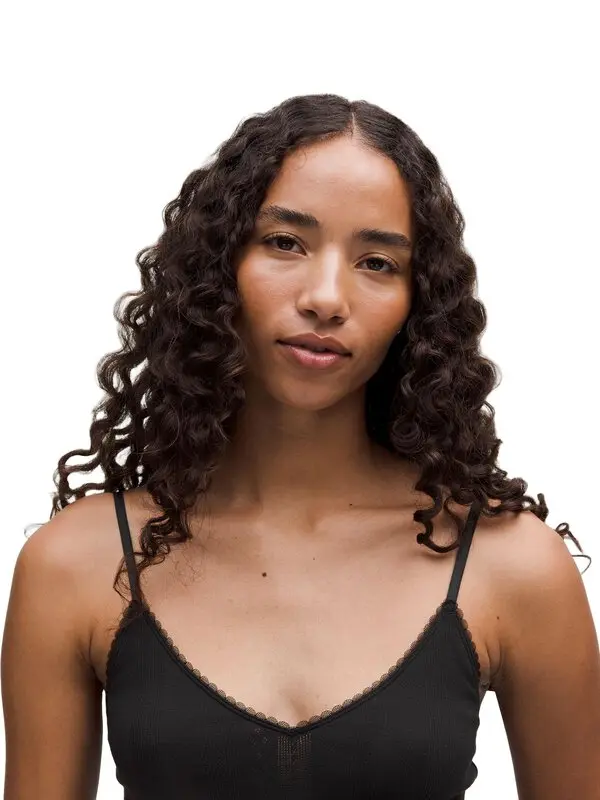 Lululemon Cotton Pointelle Cropped Camisole - Black