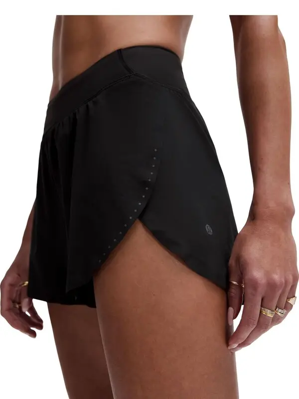 Lululemon Fast And Free High-rise Split Short 3 - Black