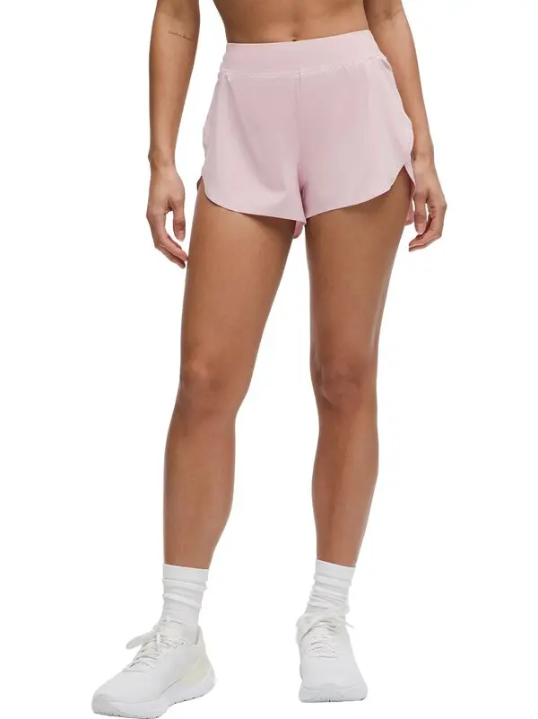 Lululemon Fast And Free High-rise Split Short 3 - Pink Haze