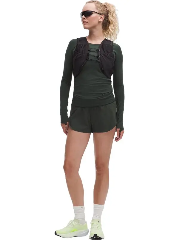 Lululemon Fast And Free High-rise Split Short 3 - Rainforest Green