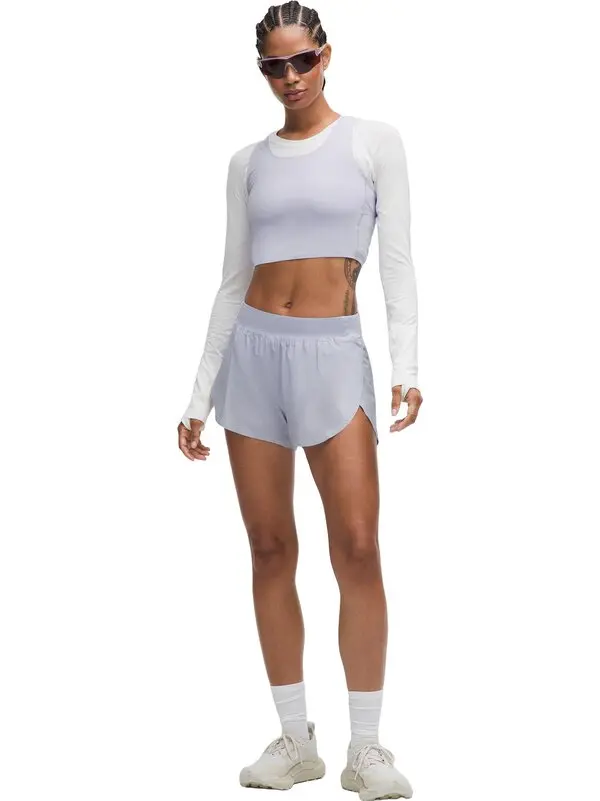 Lululemon Fast And Free High-rise Split Short 3 - Serene Blue