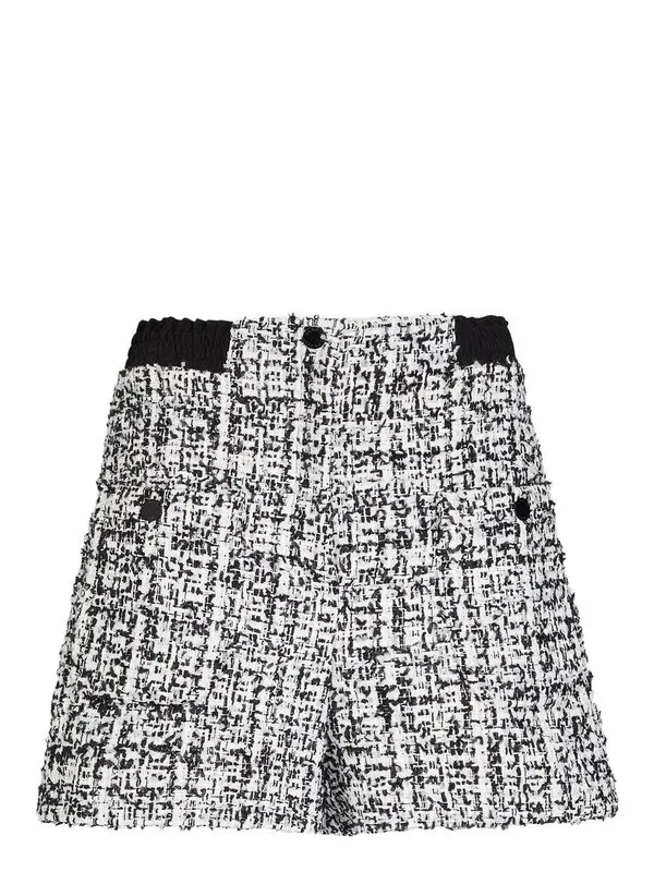 Sandro Sequin-embellished Bouclé-tweed Shorts - Black
