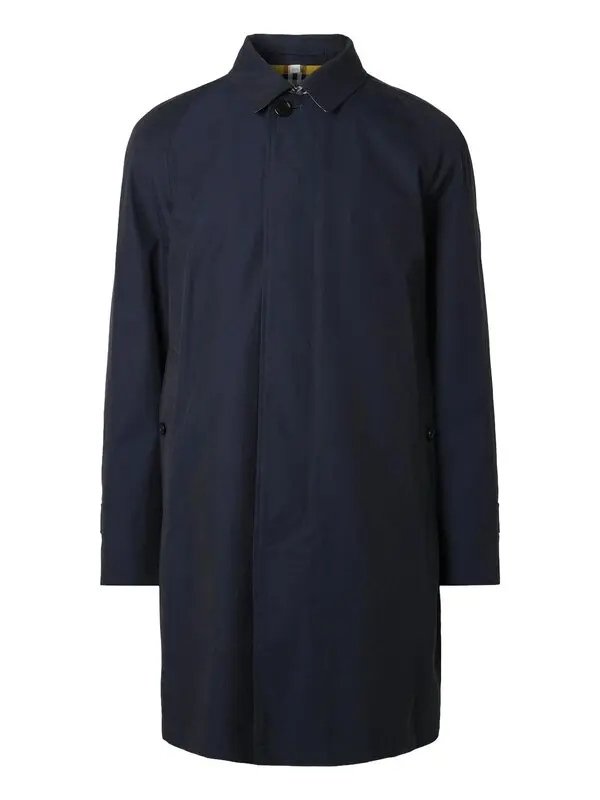 Burberry Cotton-gabardine Car Coat - Blue