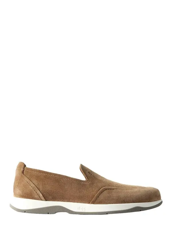 Berluti Echappée Suede Loafers - Brown