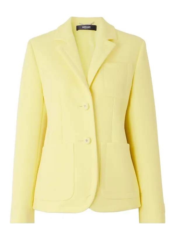 Versace Grain De Poudre Blazer - Yellow