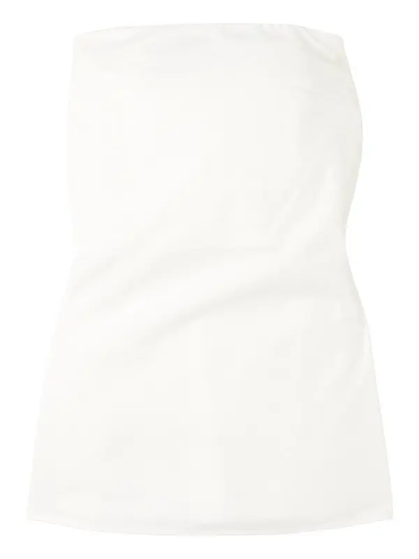 RÓHE Peplum Bustier Top - White