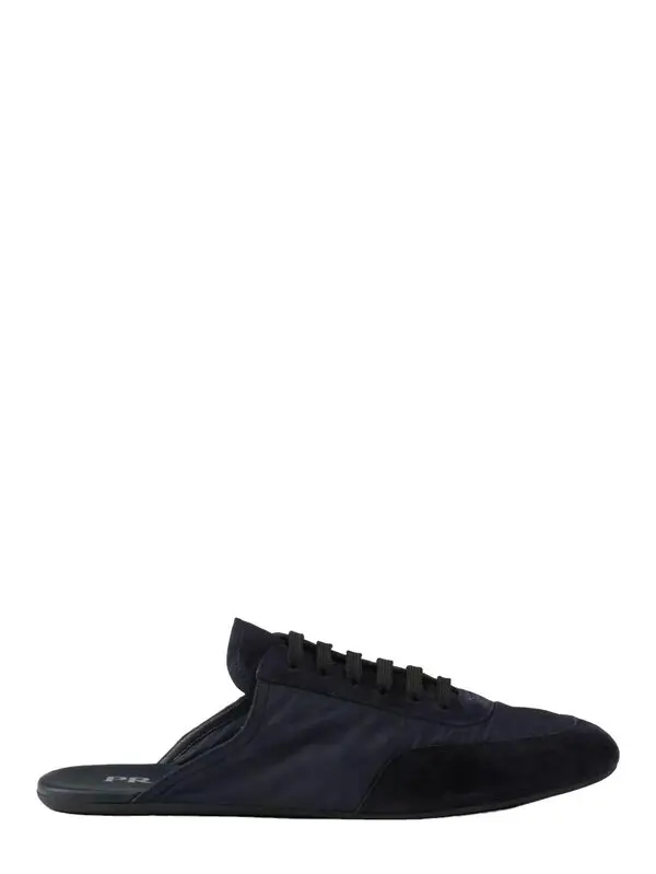 Prada Re-nylon & Suede Sneakers - Blue