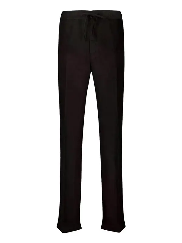 120% Lino Linen Trousers - Black