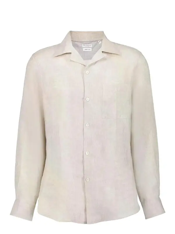 Brunello Cucinelli Linen Shirt - Neutrals