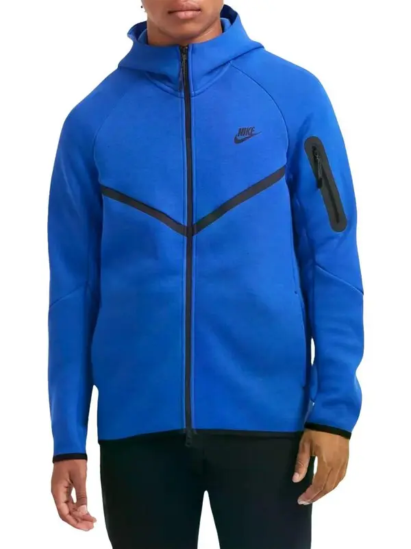 Nike Tech Windrunner Game Royal/black Hoodie - Blue