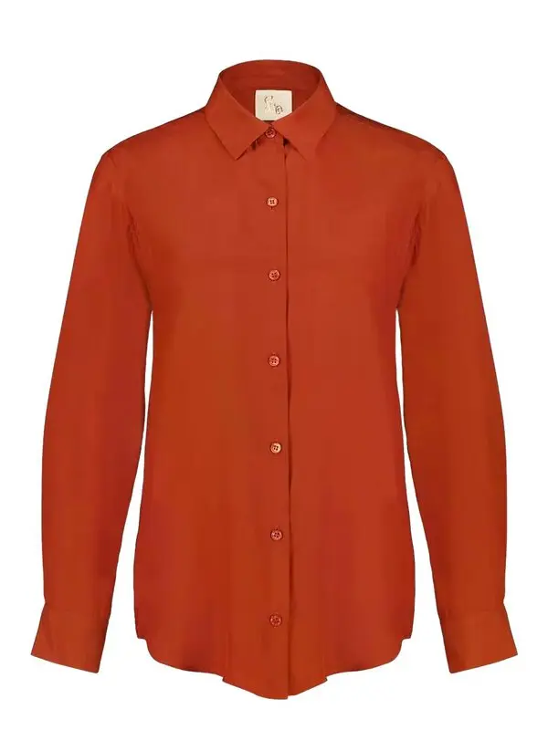 PAULA Silk Shirt - Red