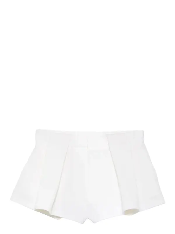 Stella McCartney Panelled Pleated Shorts - Neutrals