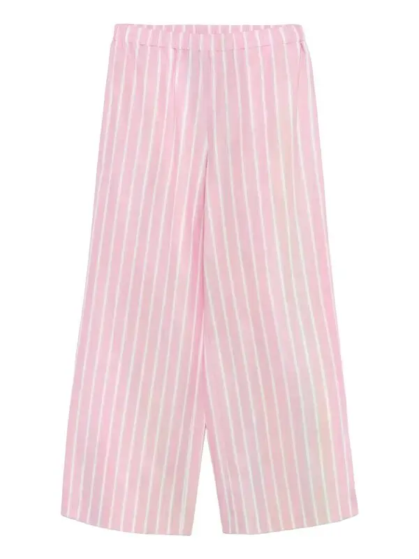 WOERA Striped Trousers - Pink