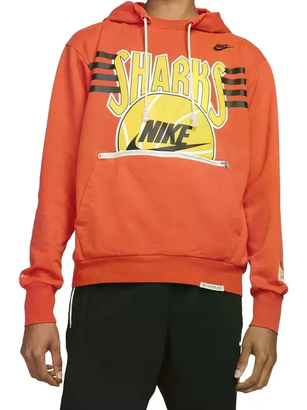 Nike Standard Issue Vintage Sharks Hoodie - Red
