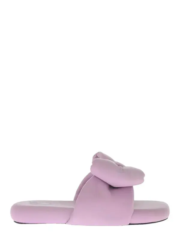 Off-White Bow Padded Slides - Purple