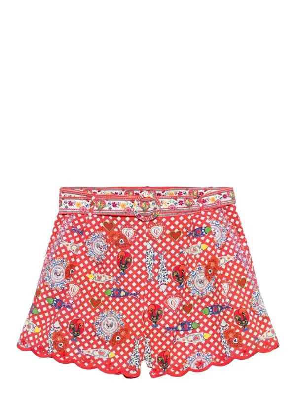 Camilla Faith Luck And Justice Mini Shorts - Red