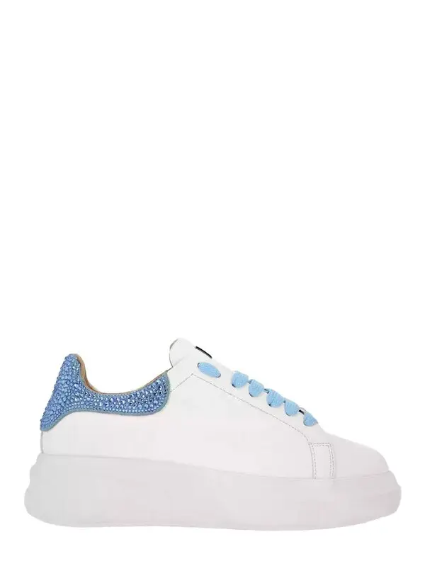 Philipp Plein Crystal-detail Platform Sneakers - White