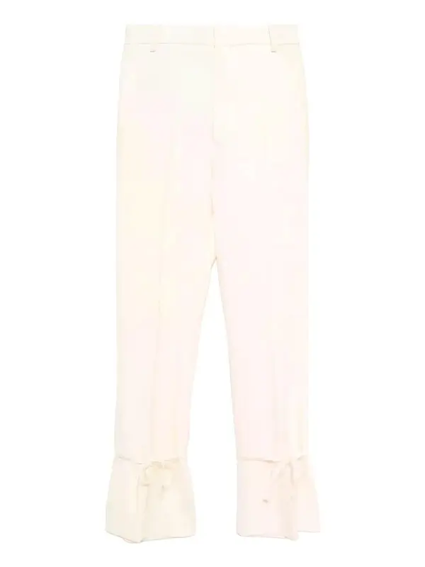 Rokh Slim Flared Trousers - Neutrals
