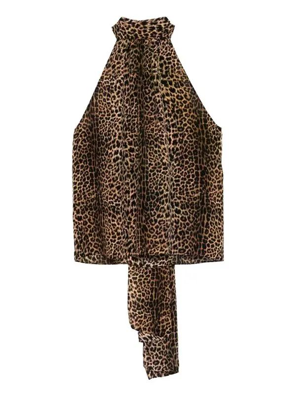 TOM FORD Leopard-print Tank Top - Brown