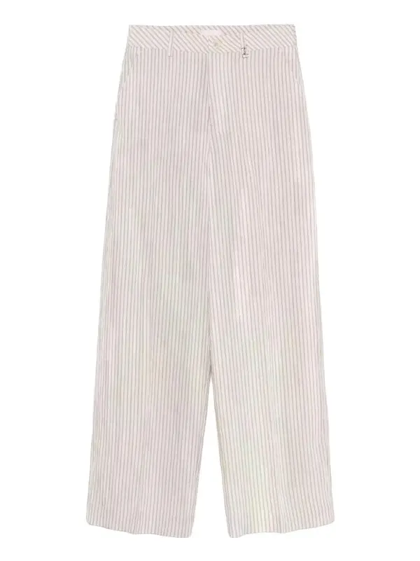 Liu Jo Striped Trousers - Neutrals