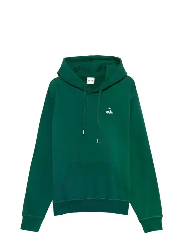 ARTE ANTWERP Heart-logo Hoodie - Green