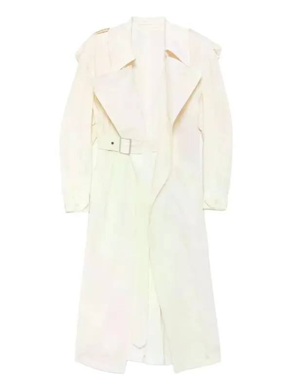 Y’s Printed Trench Coat - Neutrals