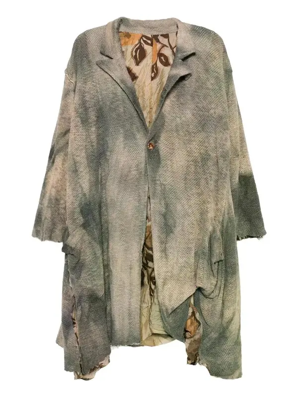 CHIAHUNG SU Dyed Mesh Coat - Brown