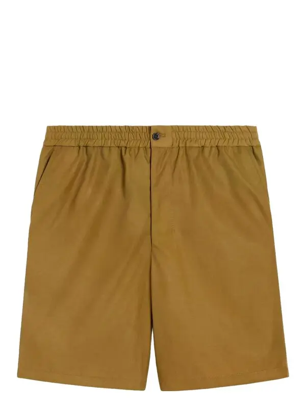 Ami Logo-plaque Shorts - Neutrals